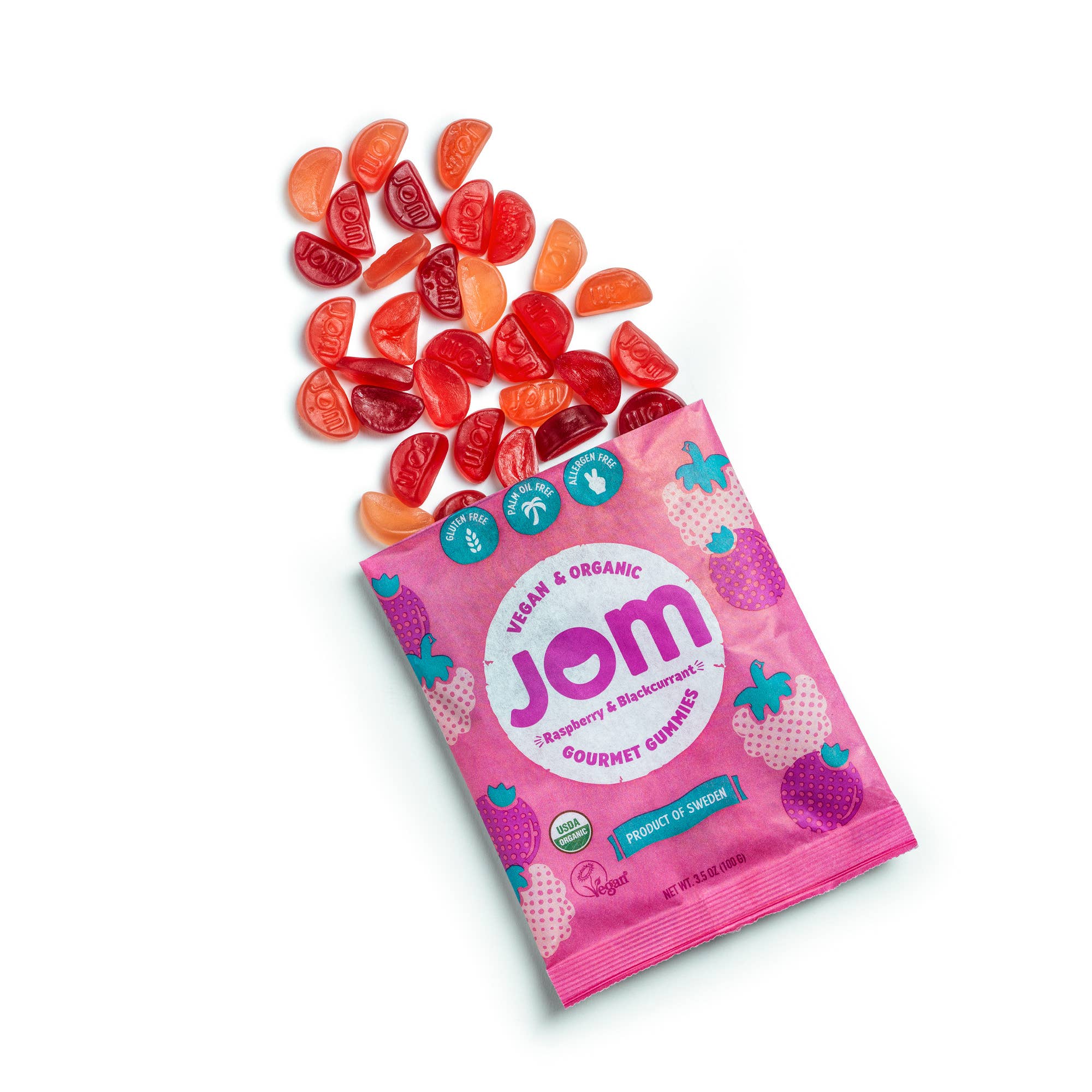 Organic and Vegan Swedish Raspberry & Blackcurrant Gummies. – Three ...